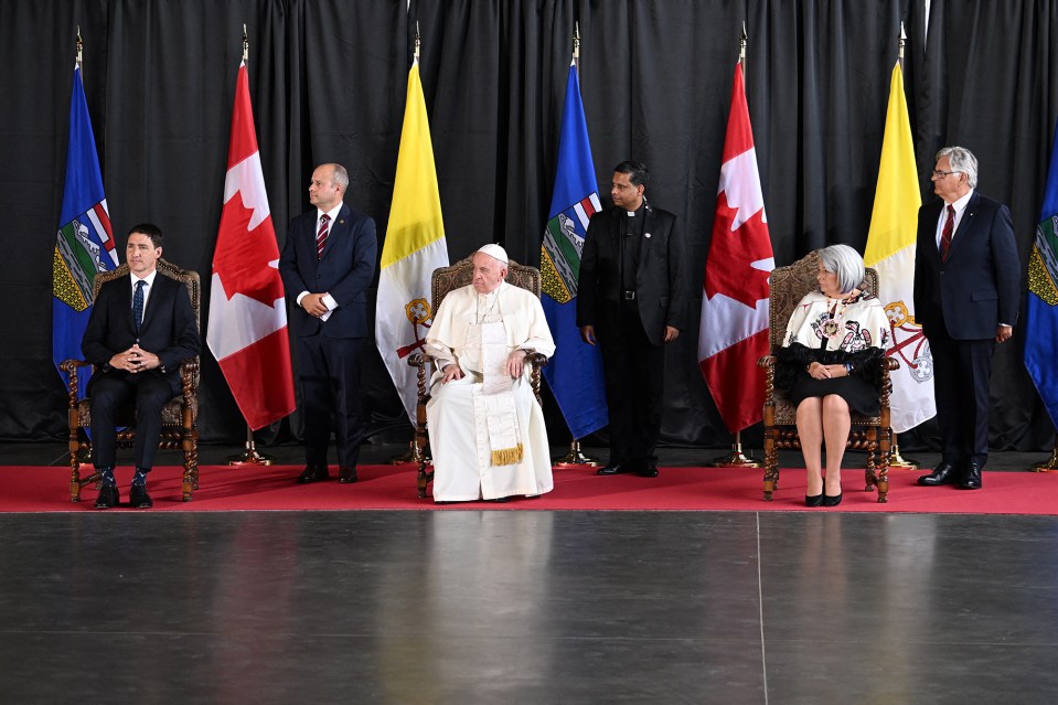 Pope welcomed to Canada