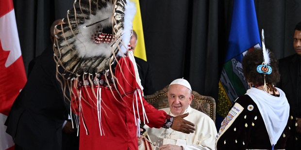 Pope welcomed to Canada