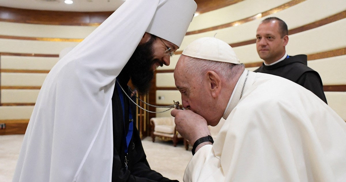 Francis meets representative of the Russian Orthodox Church
