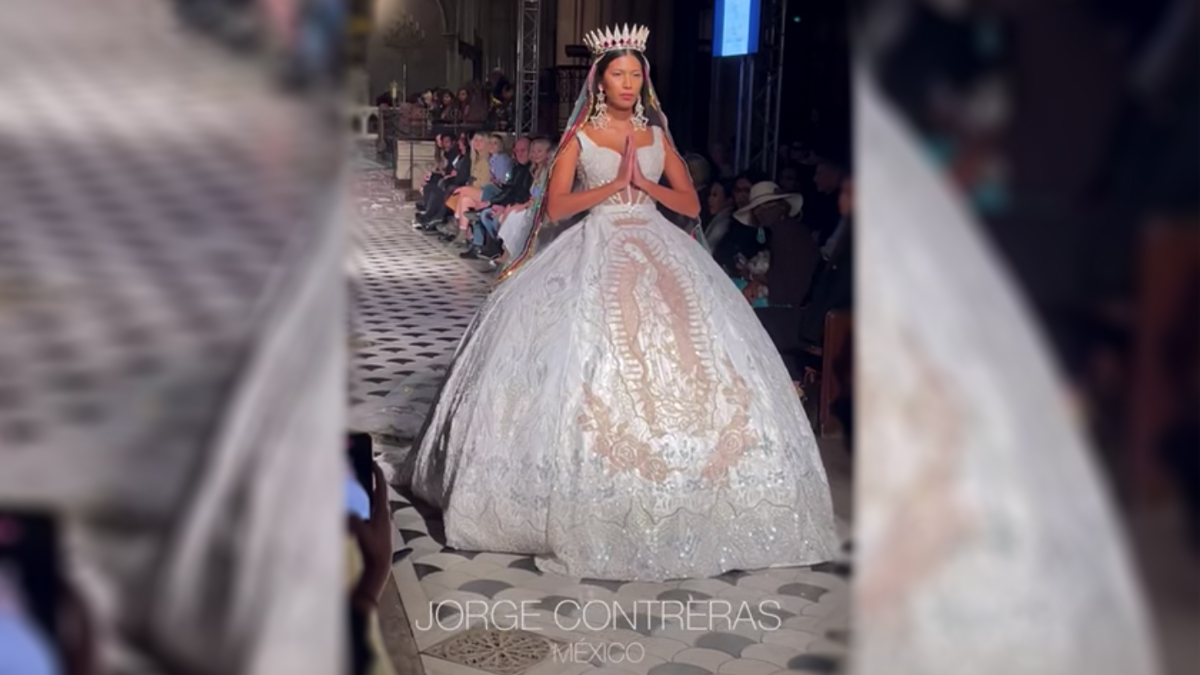 Top French designer created new vestments for Notre Dame