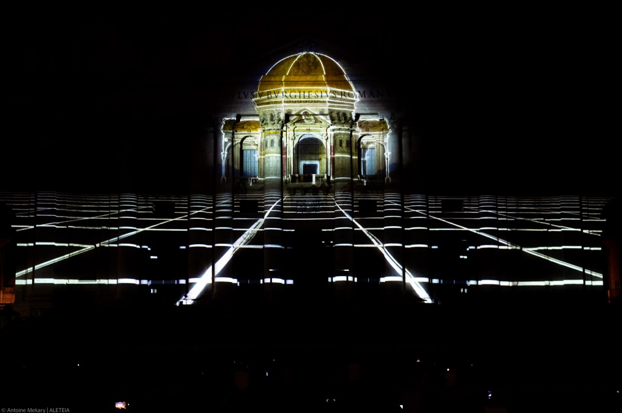 Beautiful images from Rome!: Life of St. Peter projected on facade of ...