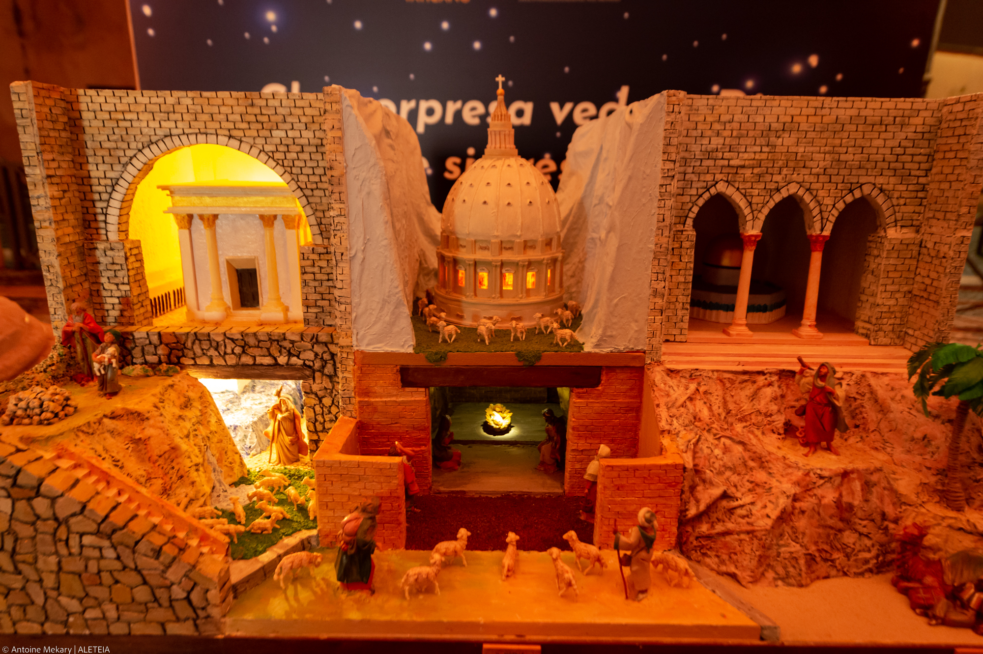 10 of the more than 100 Nativity scenes in St. Peter’s Square