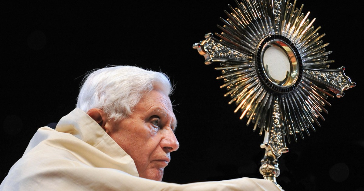 Benedict’s last words: Lord, I love you