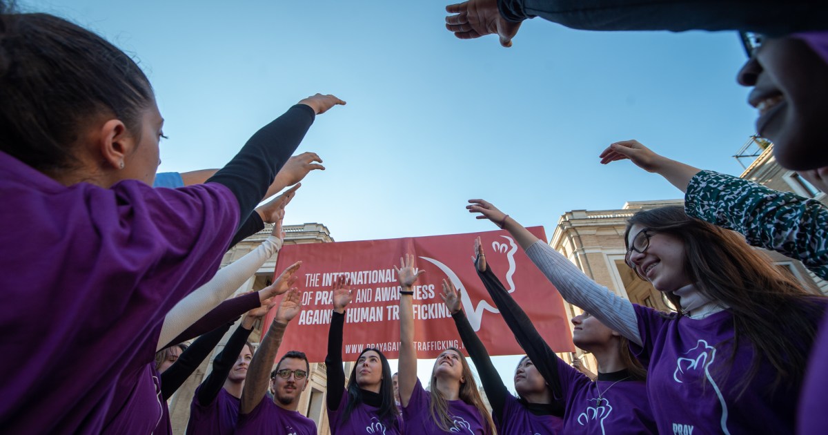A flash-mob in front of St. Peter’s Basilica by “Jesus’ dancers”