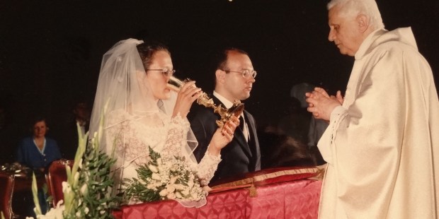 When you get Cardinal Ratzinger to celebrate your wedding