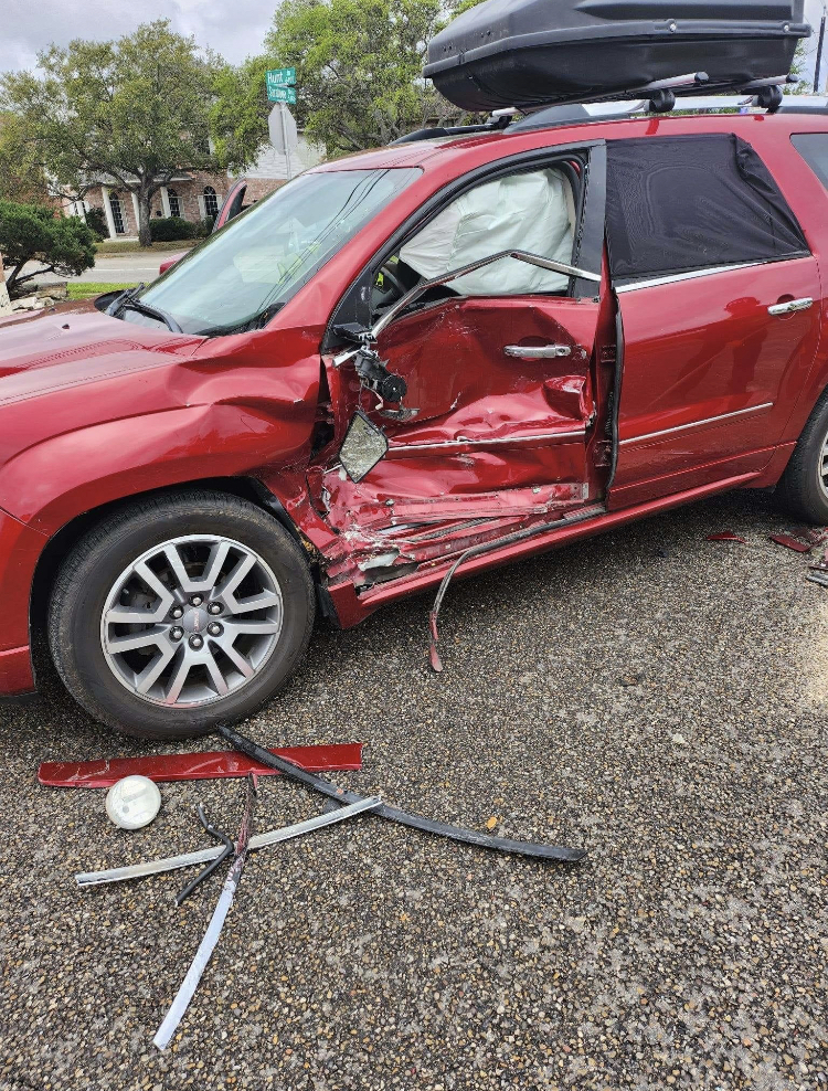 Mary leaves 'calling card' in near-death collision