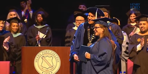 Pregnant mom graduates while in labor