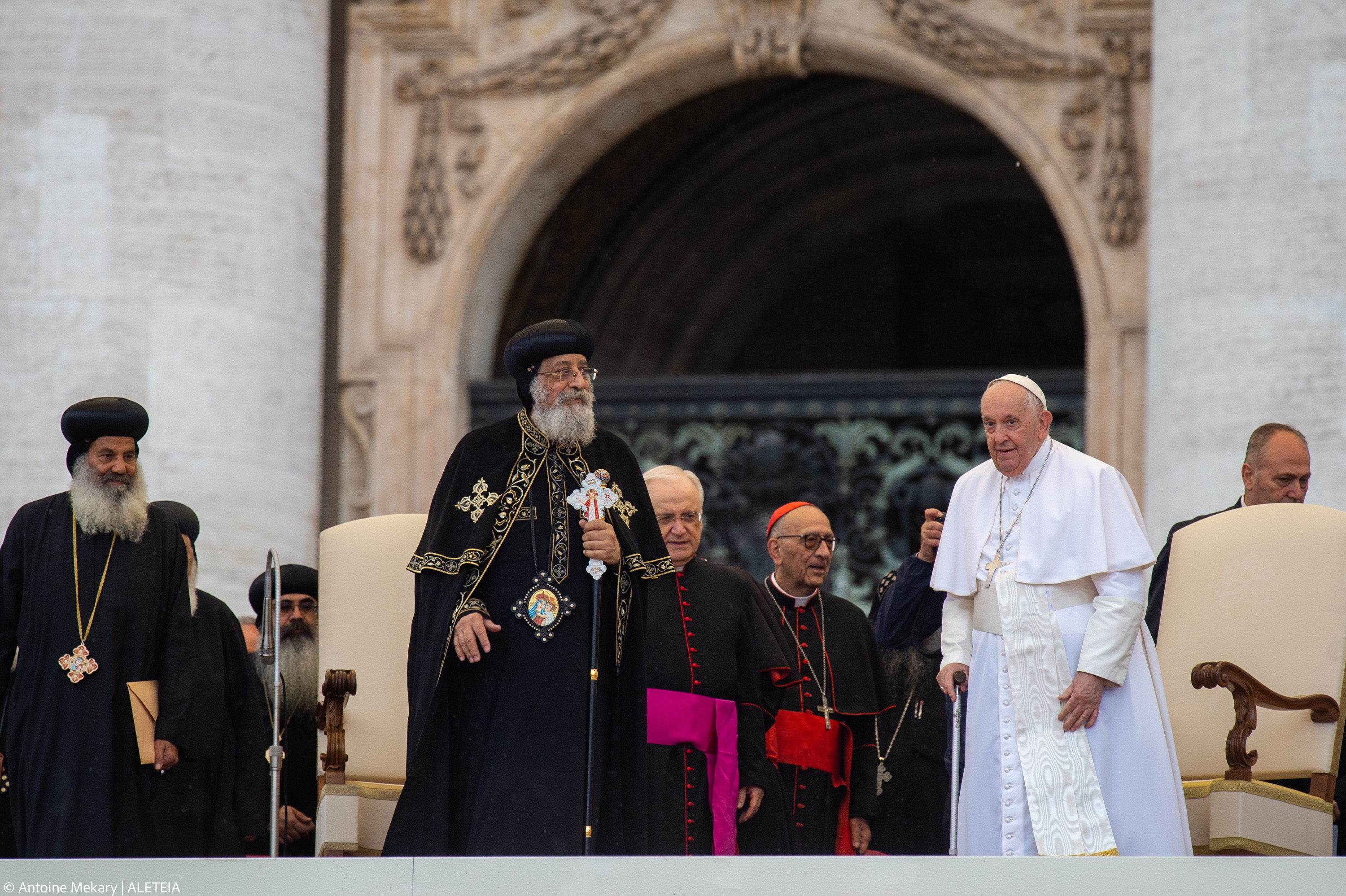 Coptic Orthodox Patriarch leads Pope’s Wednesday audience