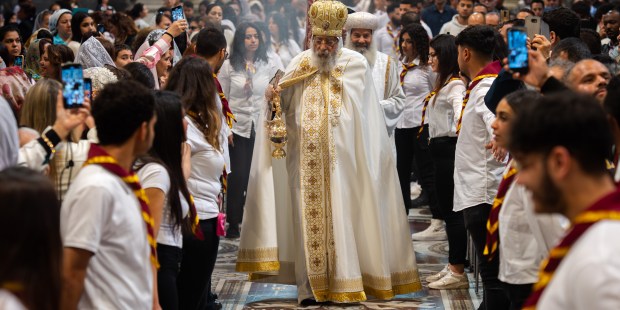 In Images: Coptic leader celebrates Liturgy in pope’s cathedral