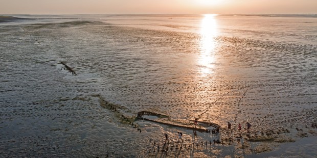 A sunken medieval church is discovered under the sea in Germany