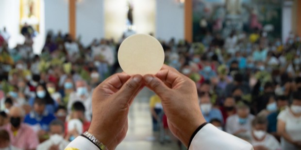 How long is Jesus present in the Eucharist after we've received communion?
