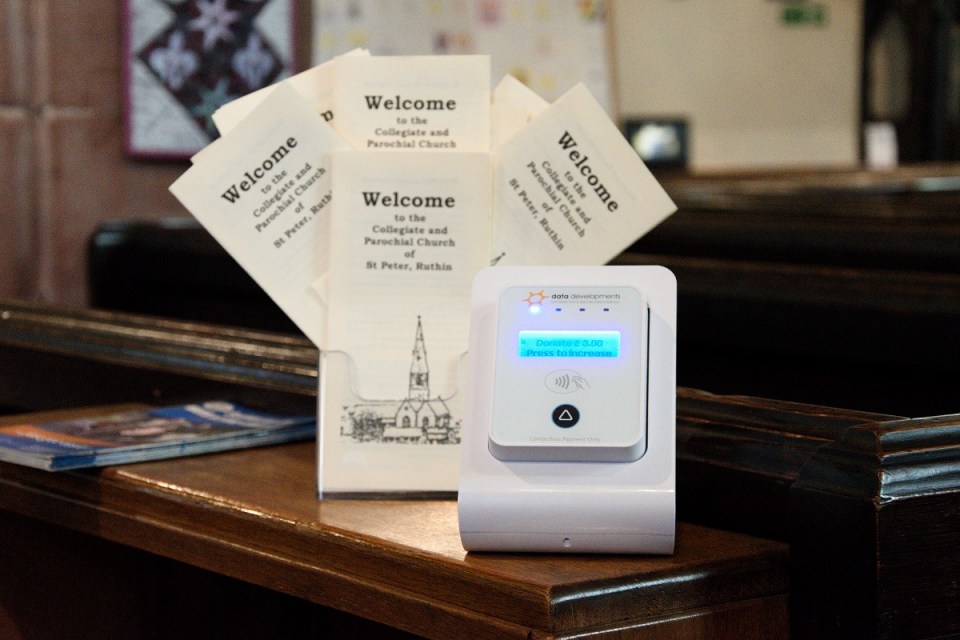 UK diocese finds great success in contactless card donations