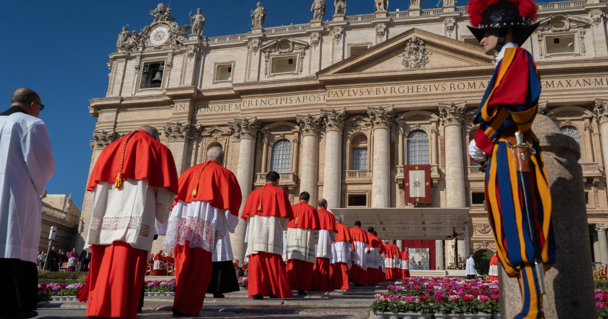 A clergy tailor breaks down the cardinals' red uniform