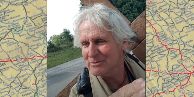 Man carries a 55-lb cross 6,000 miles around the world