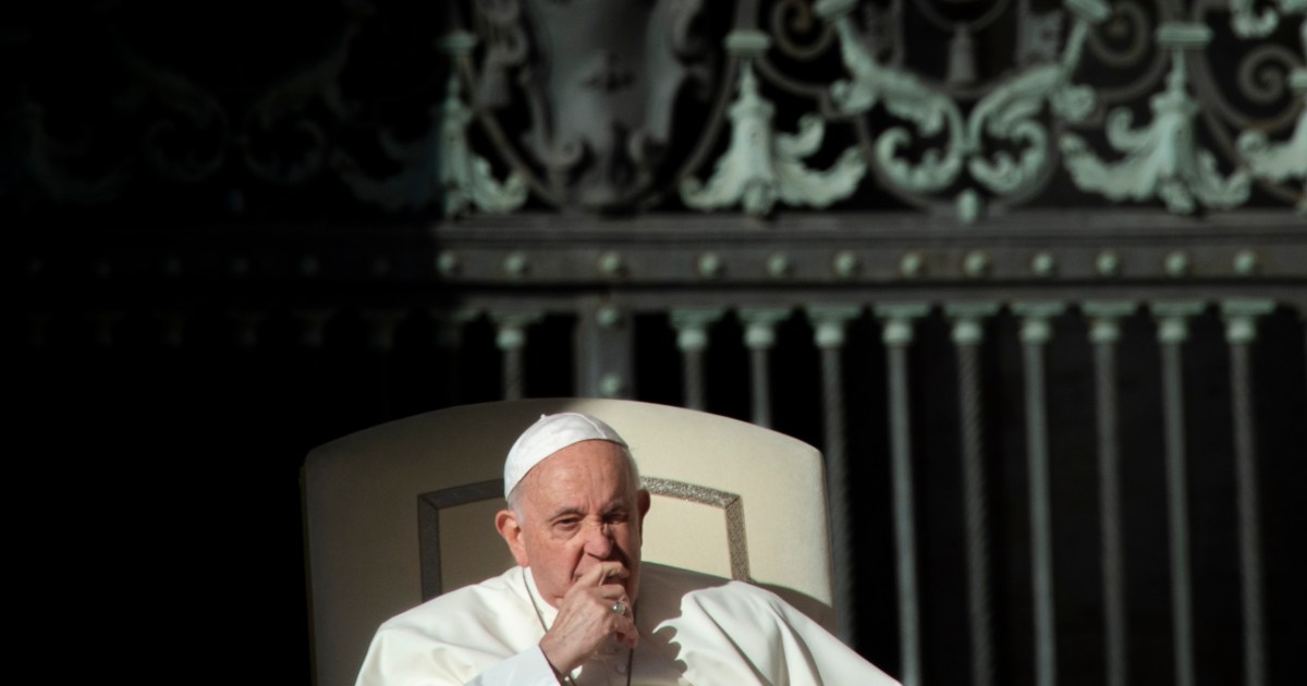 Weapons will never lead to peace, Pope says of Holy Land war