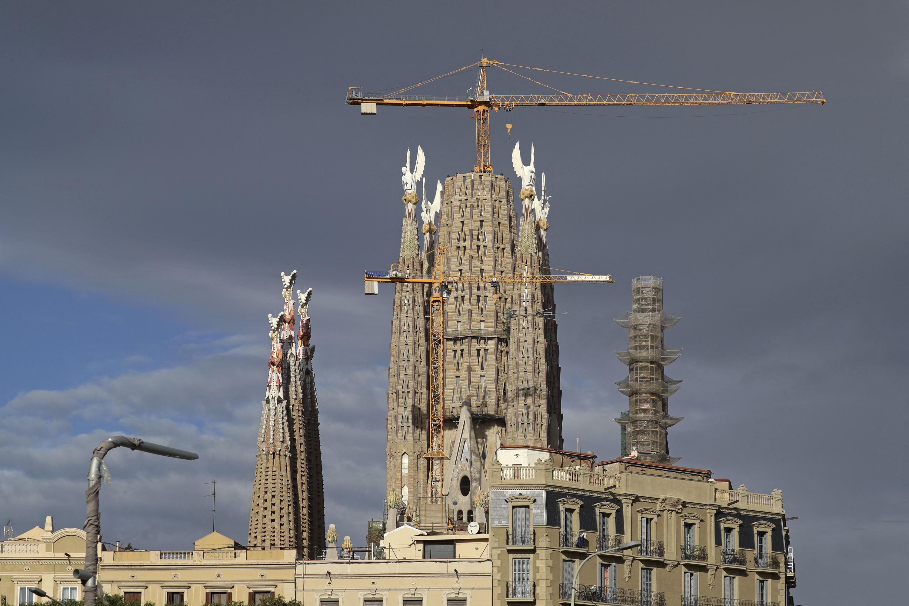 Sagrada Familia Basilica Barcelona Spain Construction