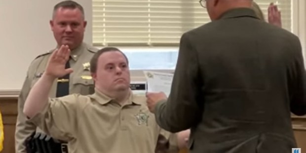 Kentucky swears in first paid deputy with Down syndrome