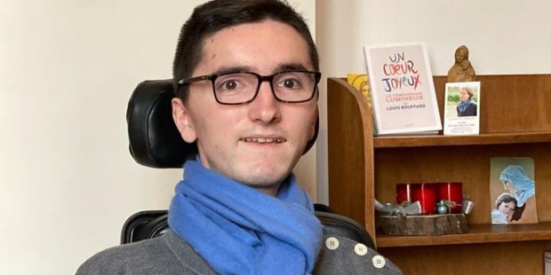 Louis is a missionary from his wheelchair