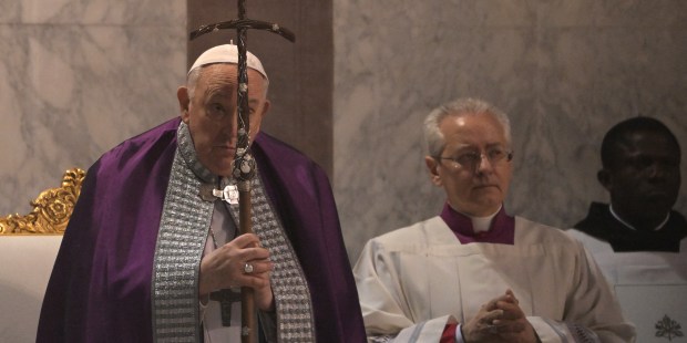 "Life is not a play," Pope says during Ash Wednesday Mass