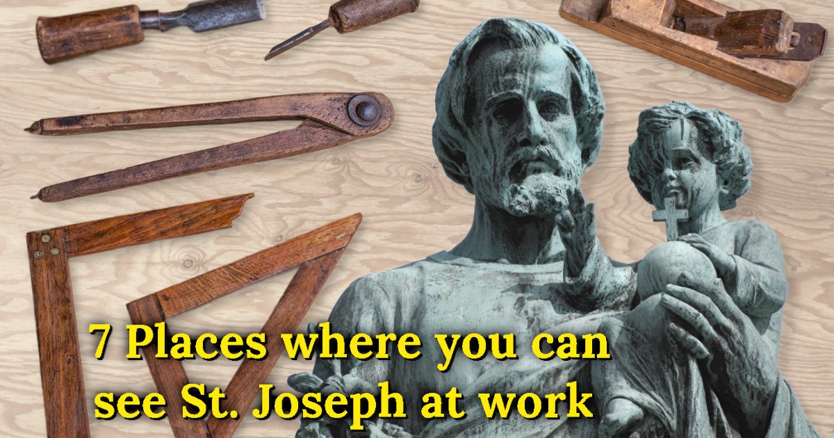 (Slideshow) 7 Places where you can see St. Joseph at work
