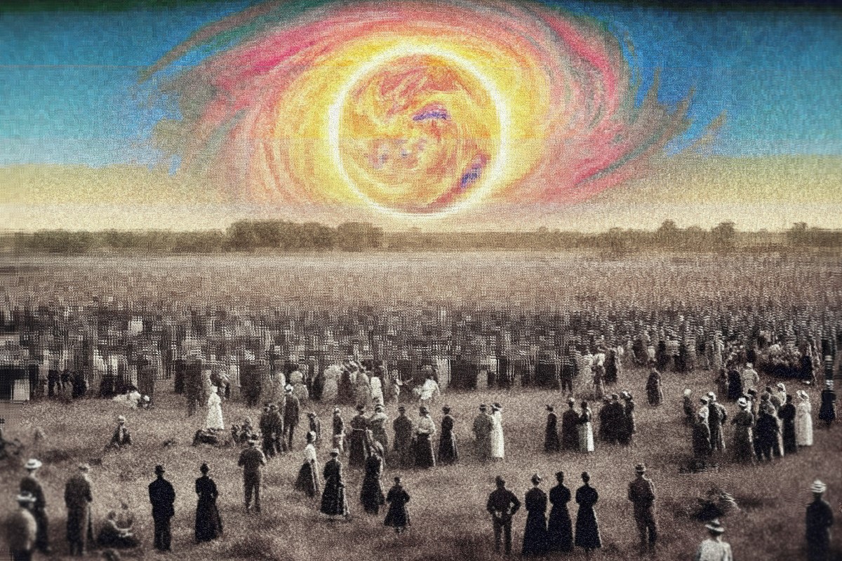 Fatima’s “Miracle of the Sun” as visualized by A.I. (Photos)