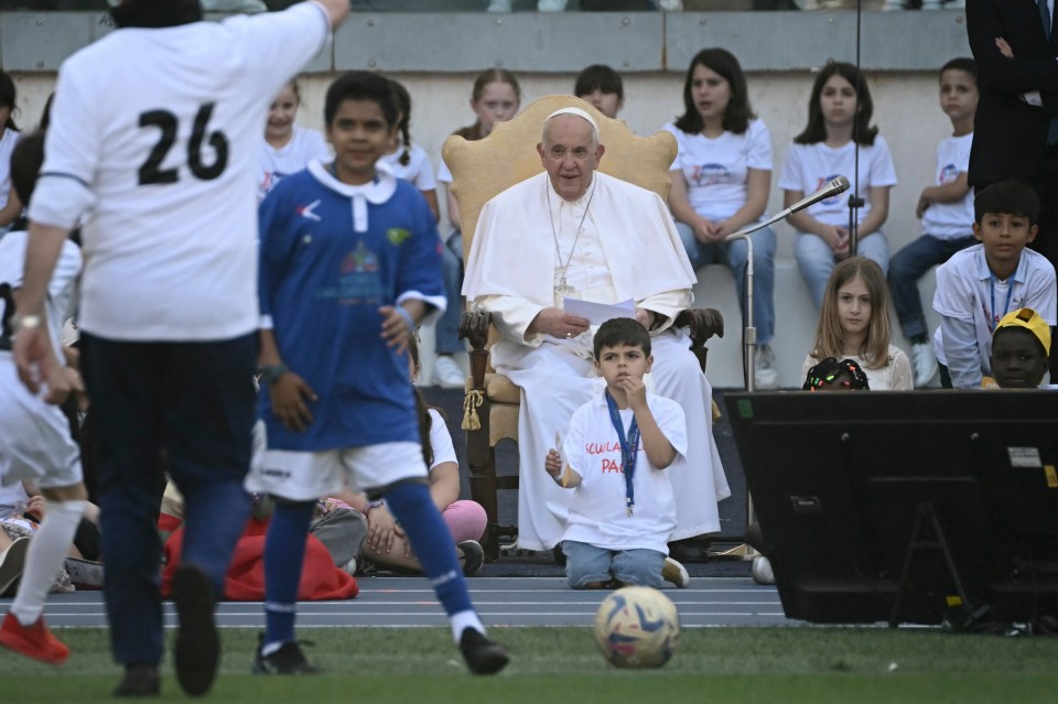 Jubilant Pope, kids mark 1st World Children's Day together
