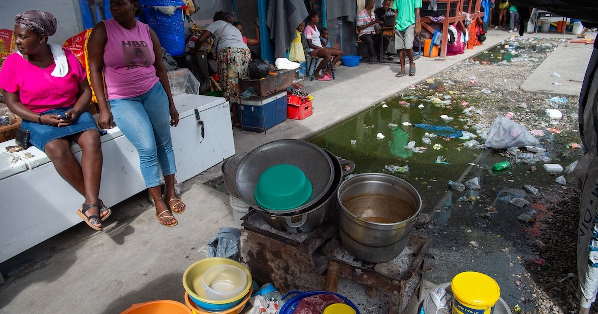When gangs take over your country, you go to school to eat