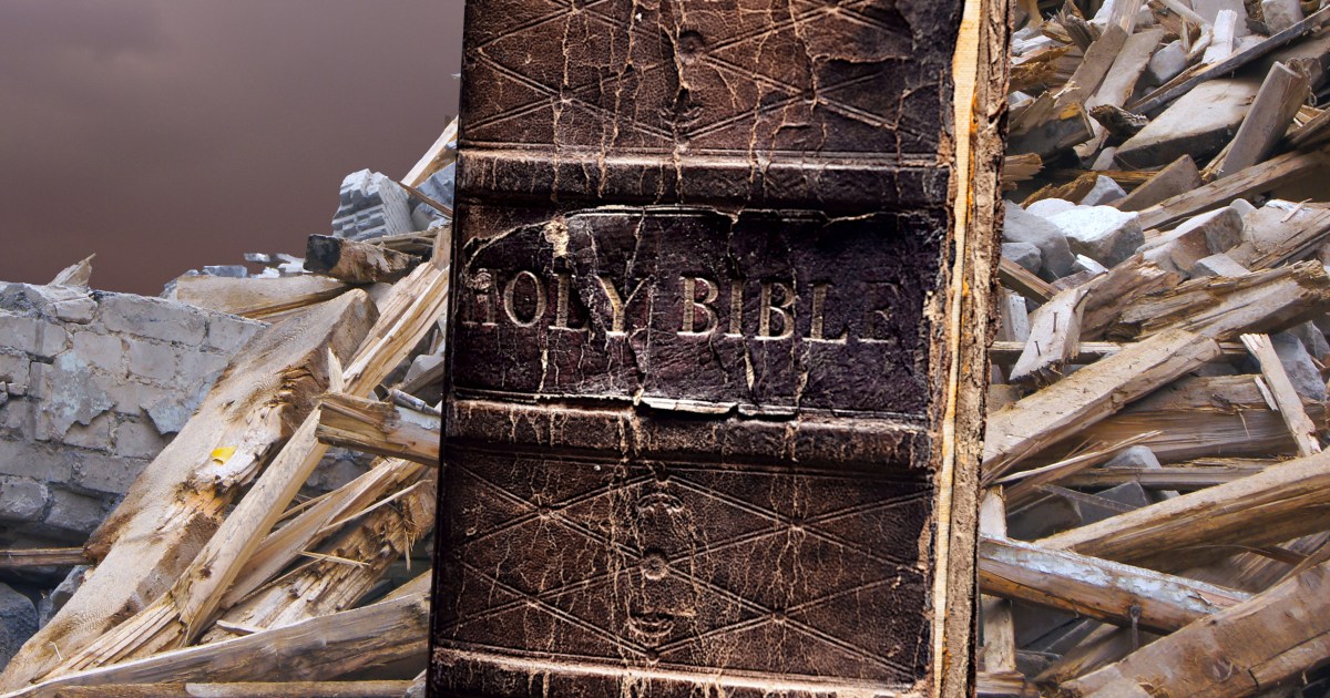 A grandma's Bible that survived Hurricane Helene