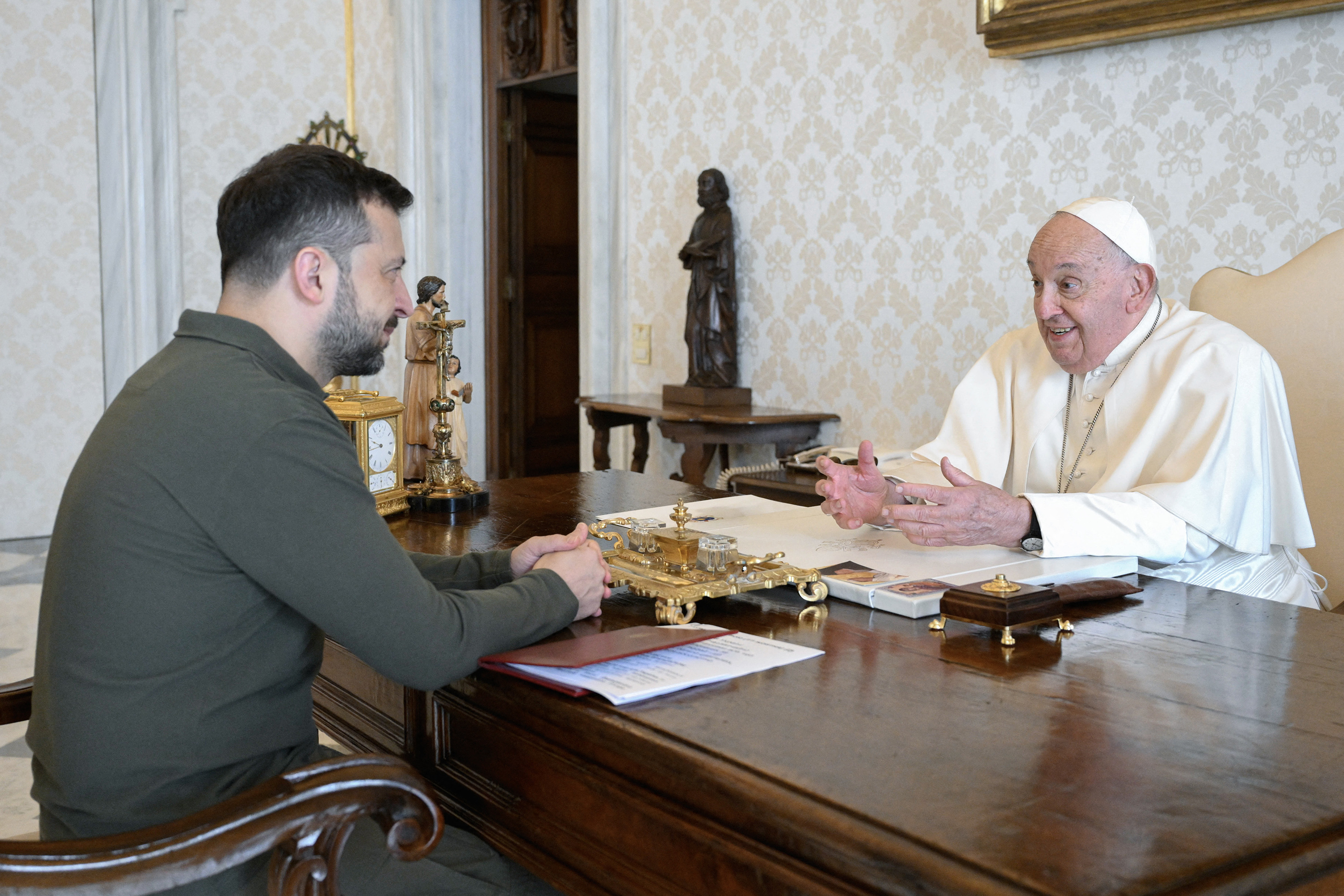 Ukraine's Zelensky makes 4th visit to Pope Francis