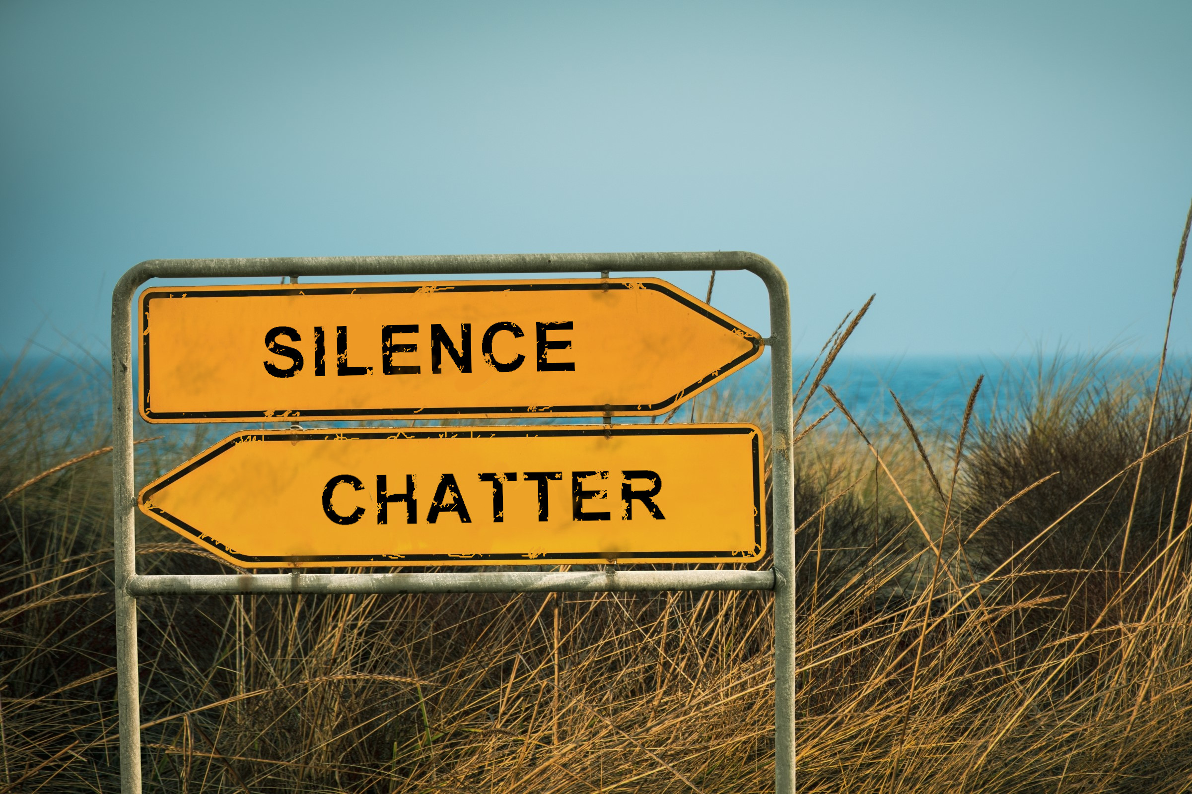 Why it makes sense to choose silence over chatter