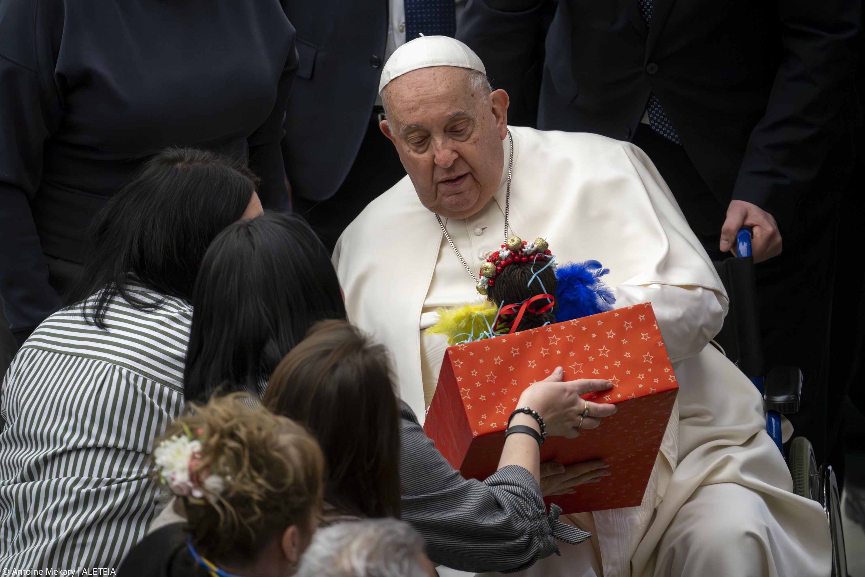 Pope says he's writing a document on children