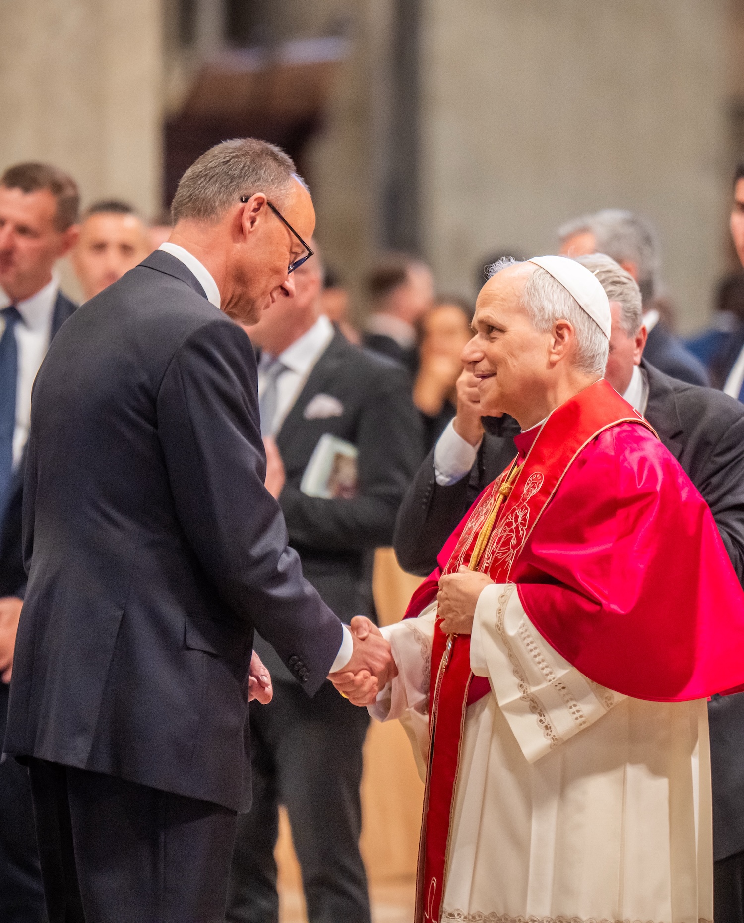 Pope Leo greets world leaders for more than an hour