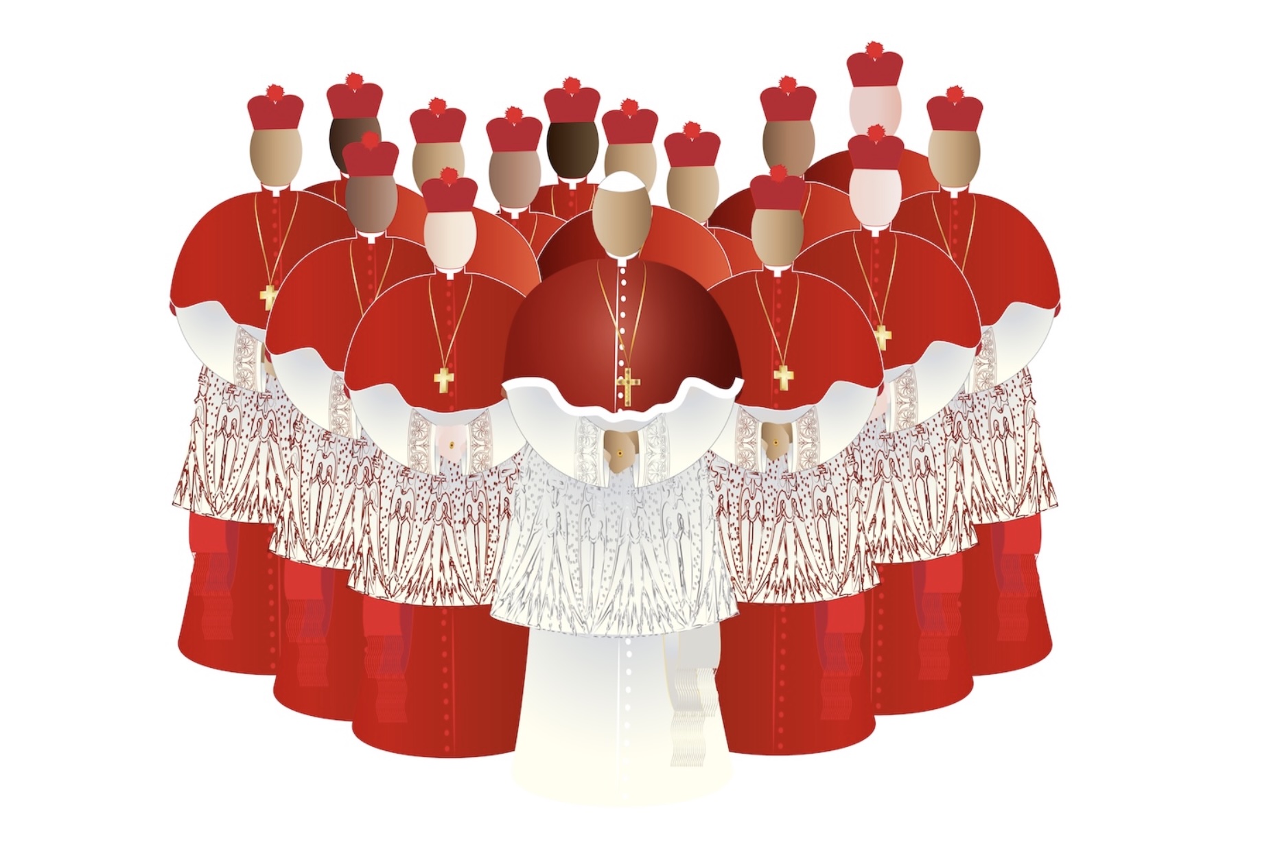 The beginning of the conclave, in seven detailed steps