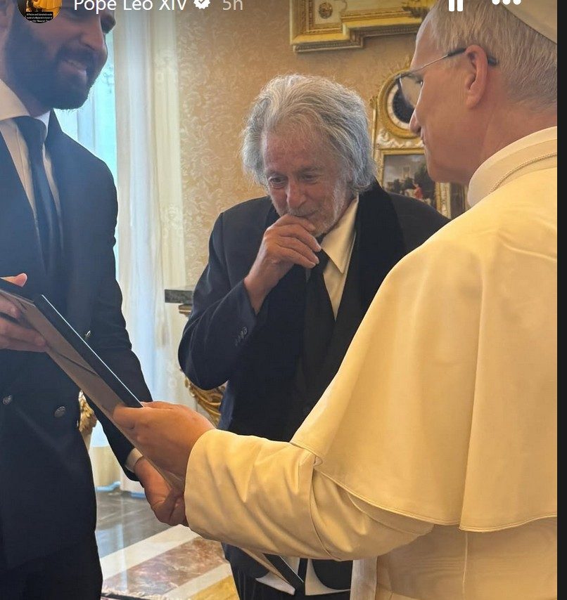 Al Pacino and Pope Leo XIV discuss faith and film