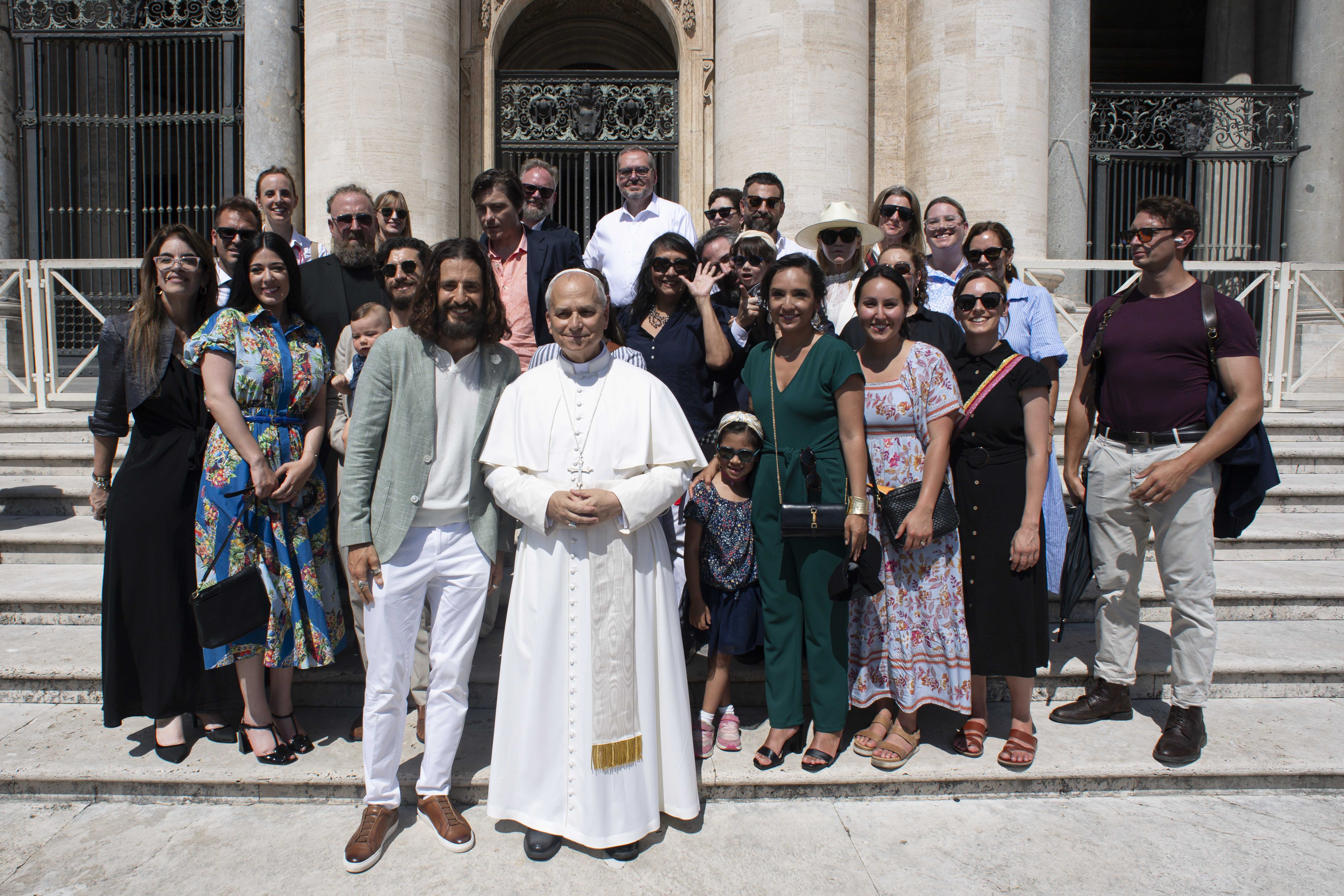 Holy Selfie: Jonathan Roumie meets Pope Leo at the Vatican