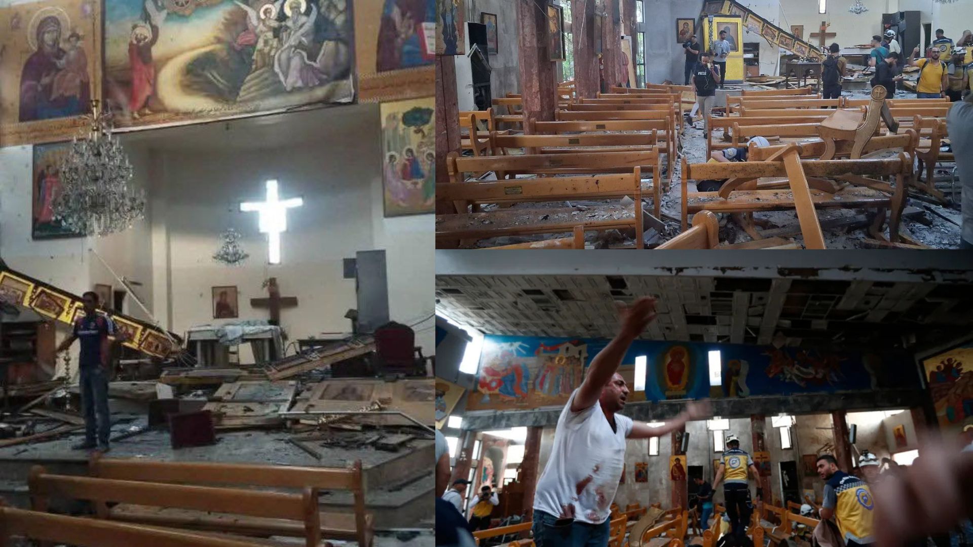 Suicide bomber kills 22 at Greek Orthodox Church in Damascus