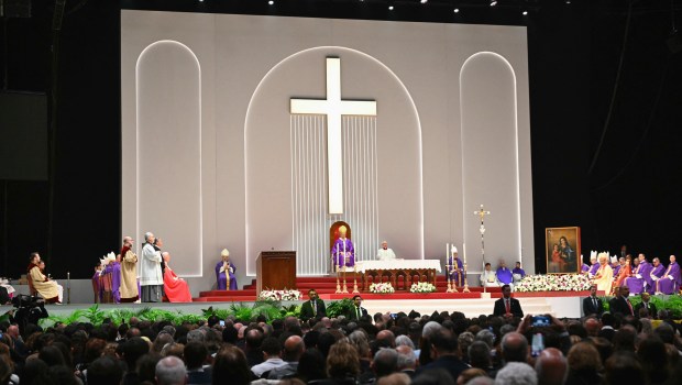 A snapshot of Catholics in Turkey at the Pope's Mass