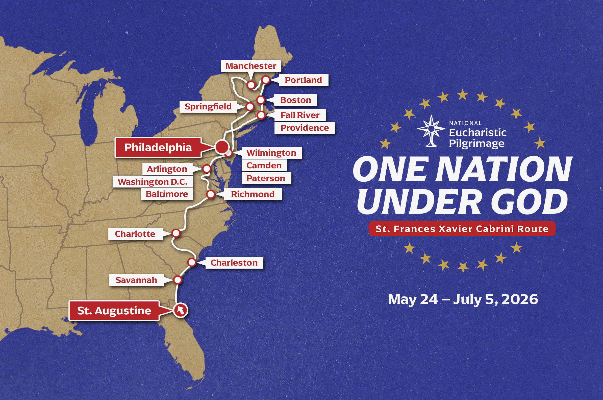 Route Announced For 2026 Eucharistic Pilgrimage