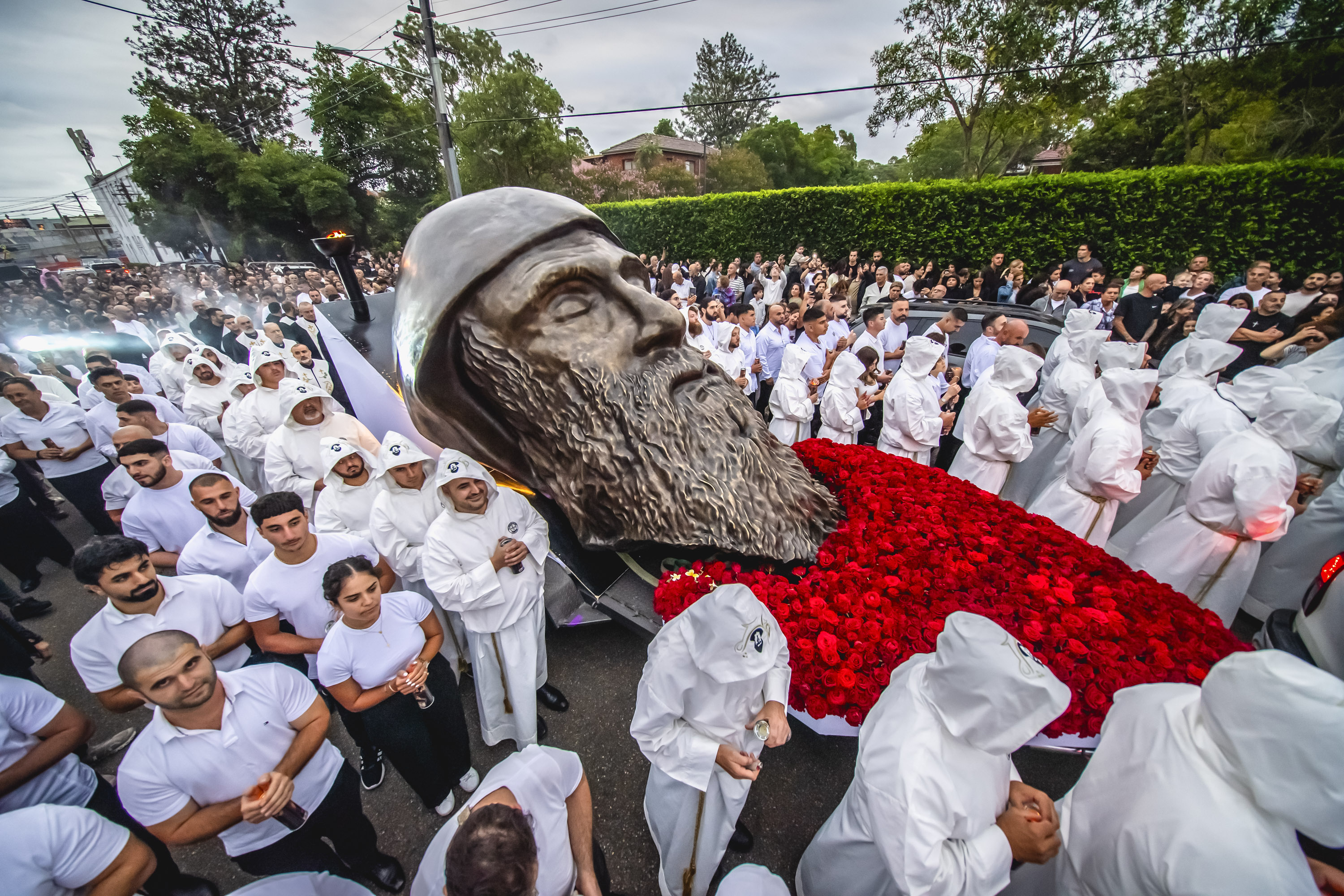 This largest sculpture of St. Charbel sends a vital message