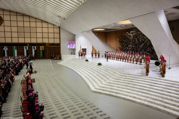 Pope attends swearing-in ceremony of Swiss Guards