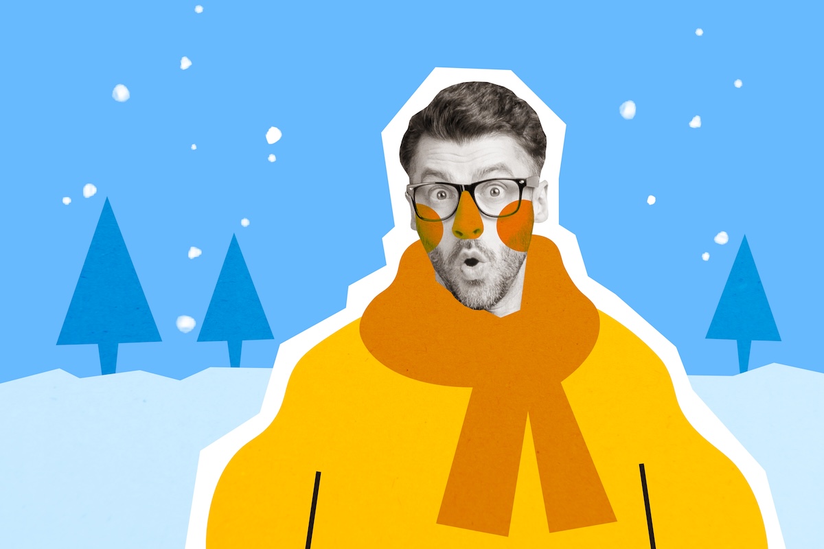 A father celebrates Christmas in April